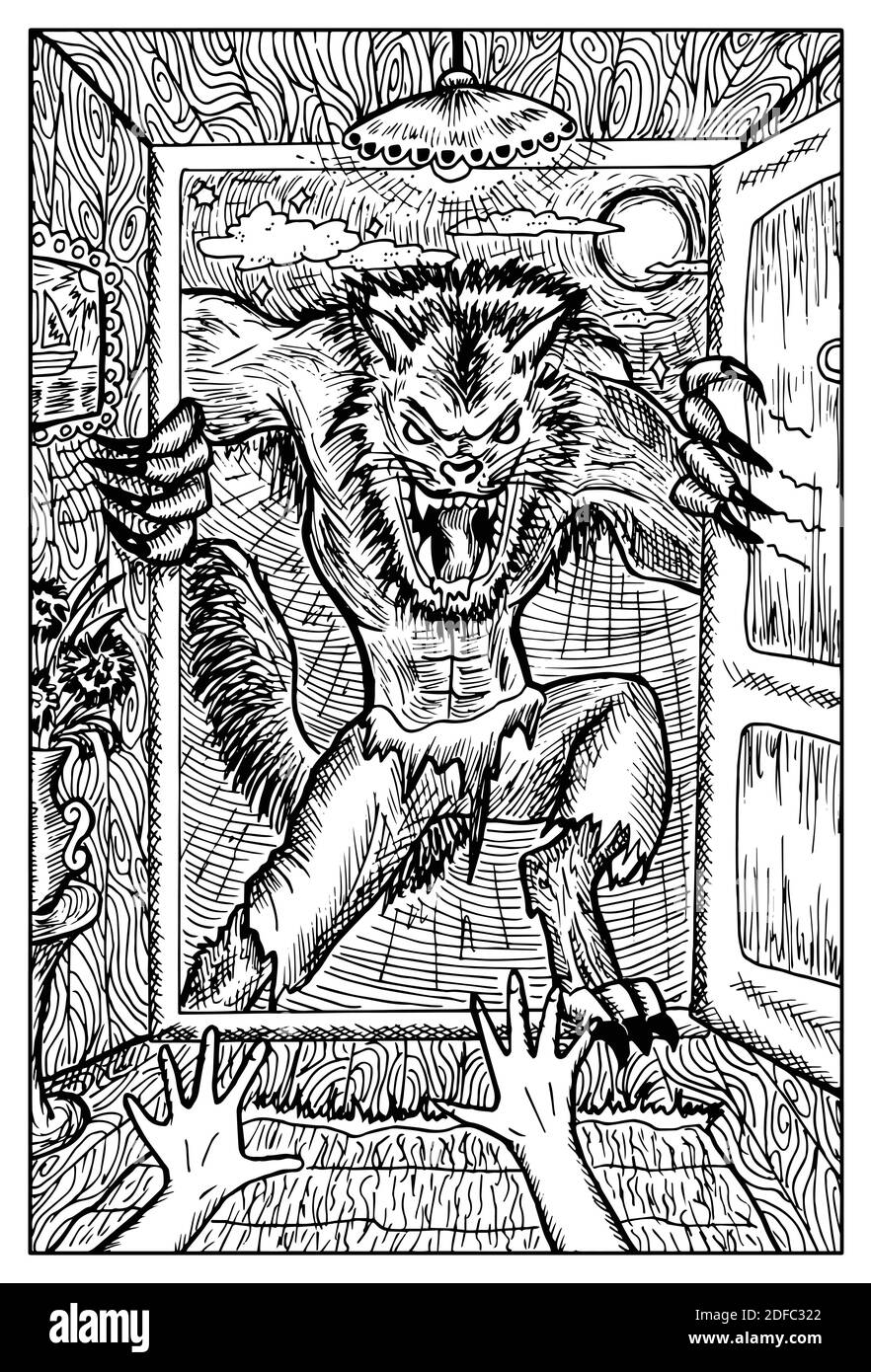 Cartoon werewolf Cut Out Stock Images & Pictures - Alamy