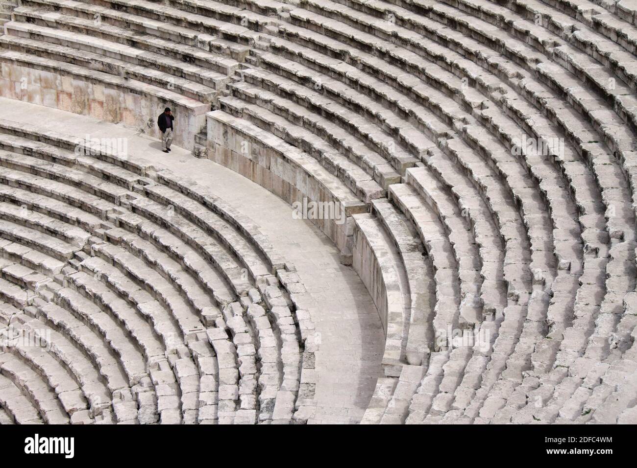 Jordan, Amman, Roman theater, amphitheater Stock Photo - Alamy