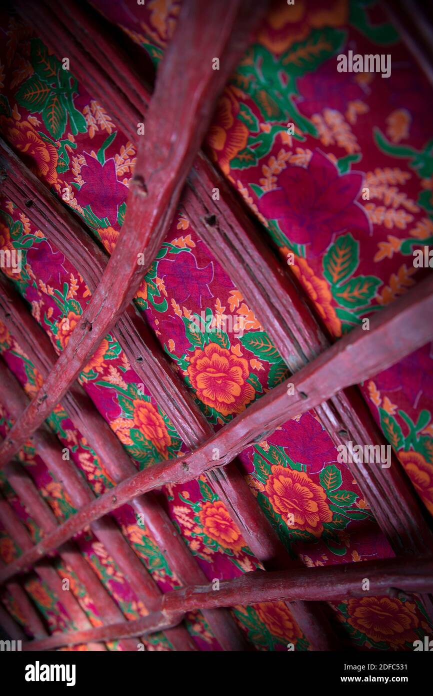 Kyrgyzstan, interior of a nomadic yurt Stock Photo - Alamy