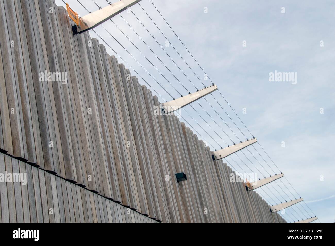 Barb Wire Wall At The Yard At The Pieter Baan Centrum The Netherlands ...