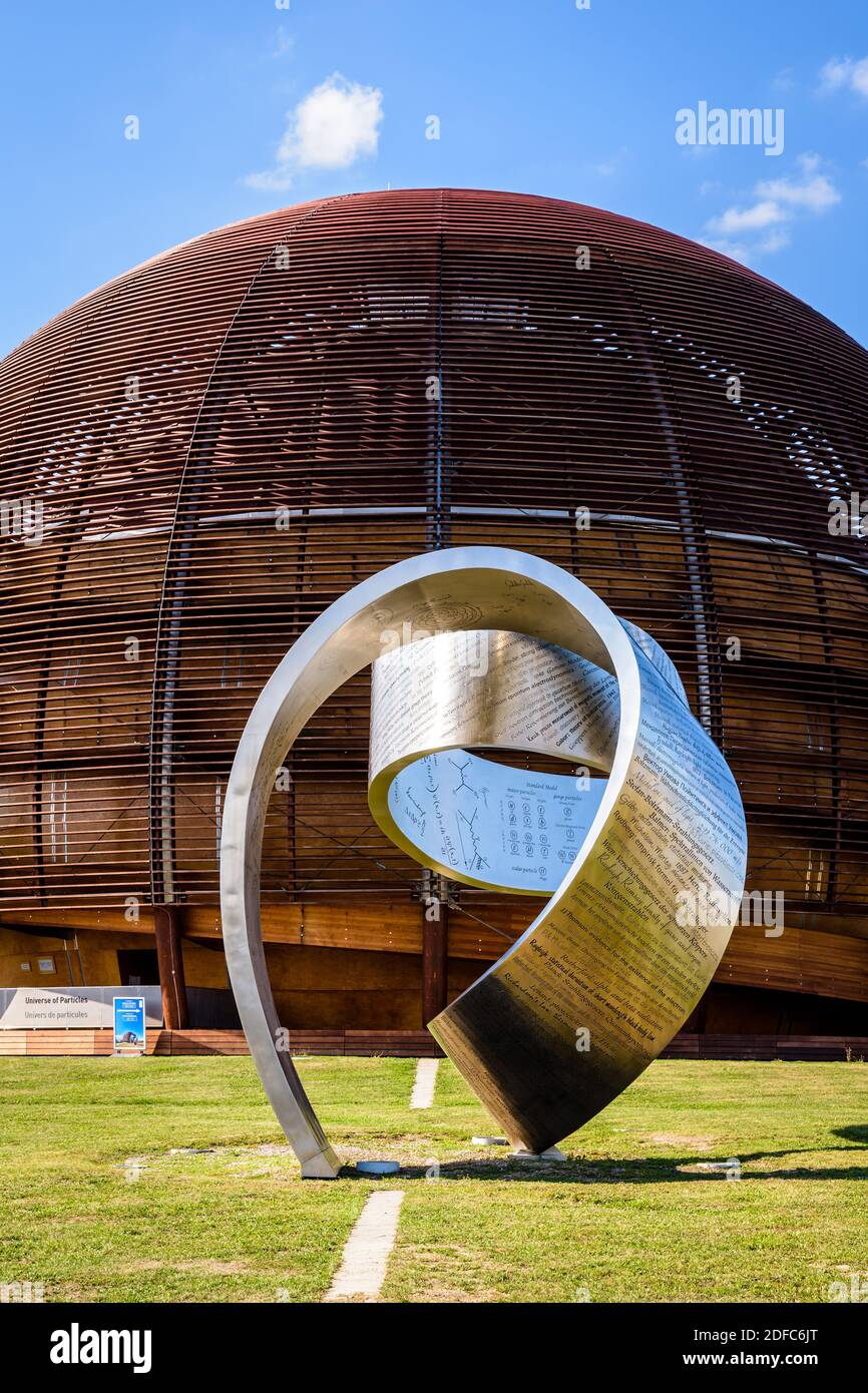 Cern globe science innovation geneva hi-res stock photography and ...
