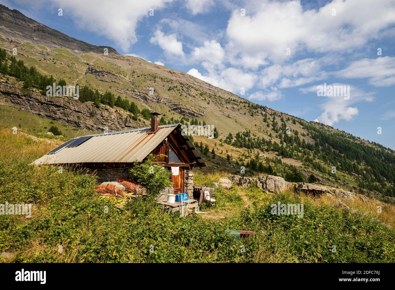 France, Hautes-Alpes, Ecrins national park, Puy-Saint-Vincent ...