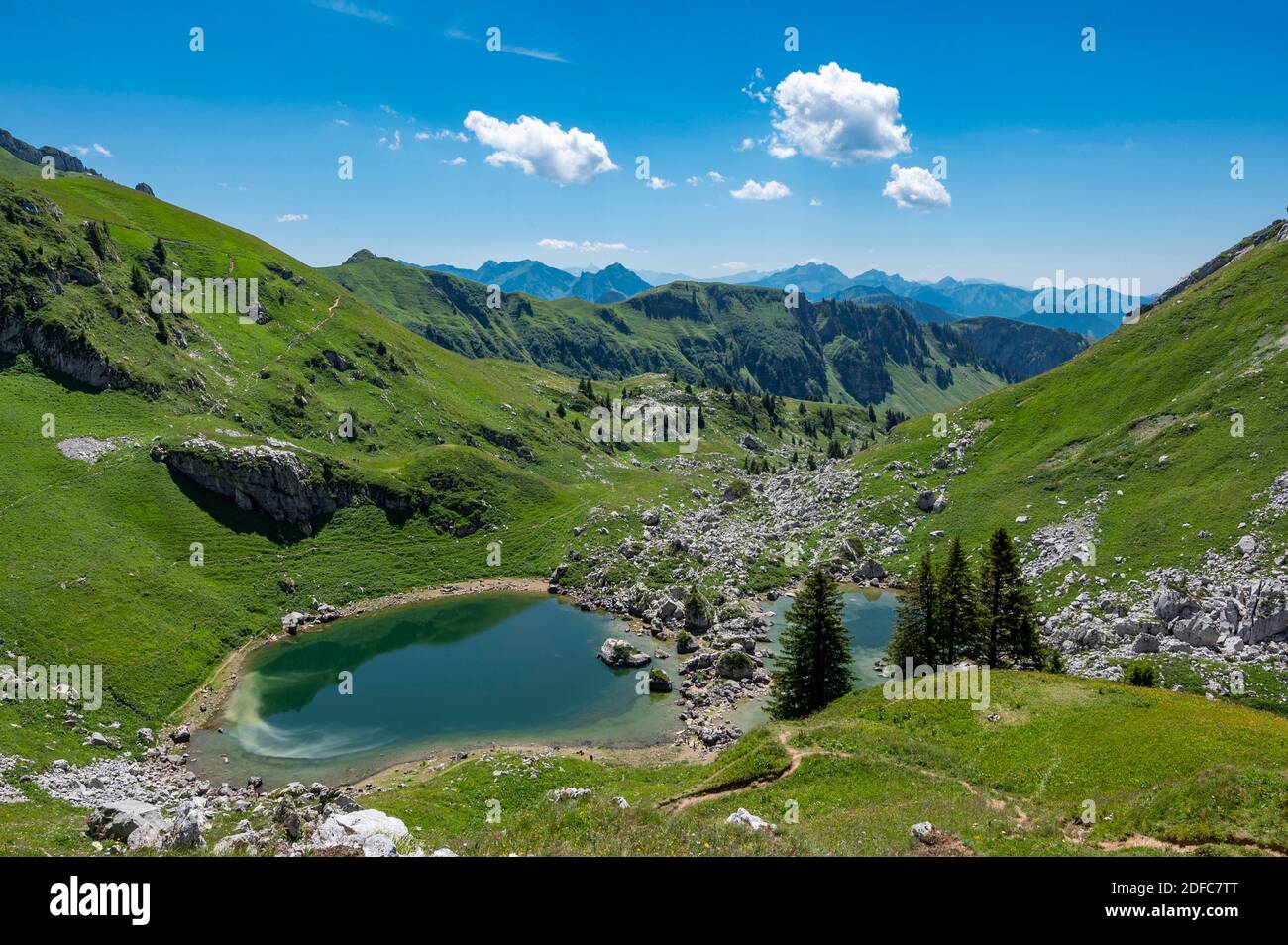 France, Haute Savoie, Chablais massif, geopark, Vachrespondent, hiking ...