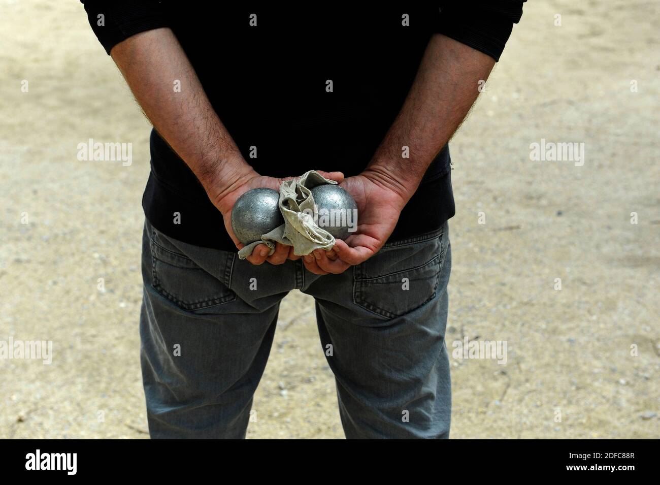 The boules player hi-res stock photography and images - Alamy