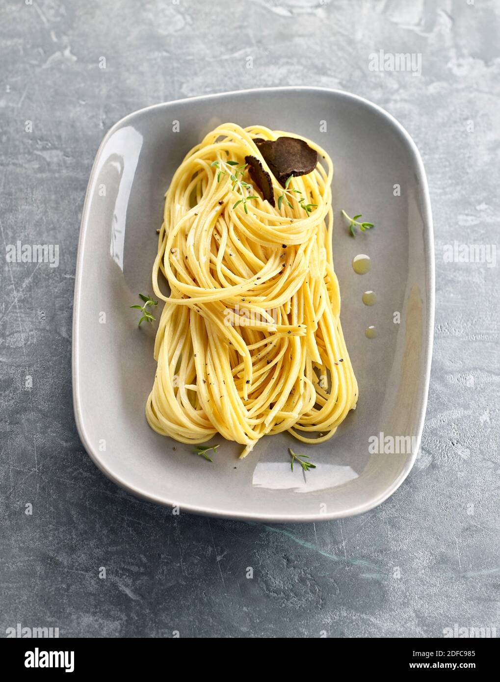 Tagliolini with truffle Stock Photo - Alamy