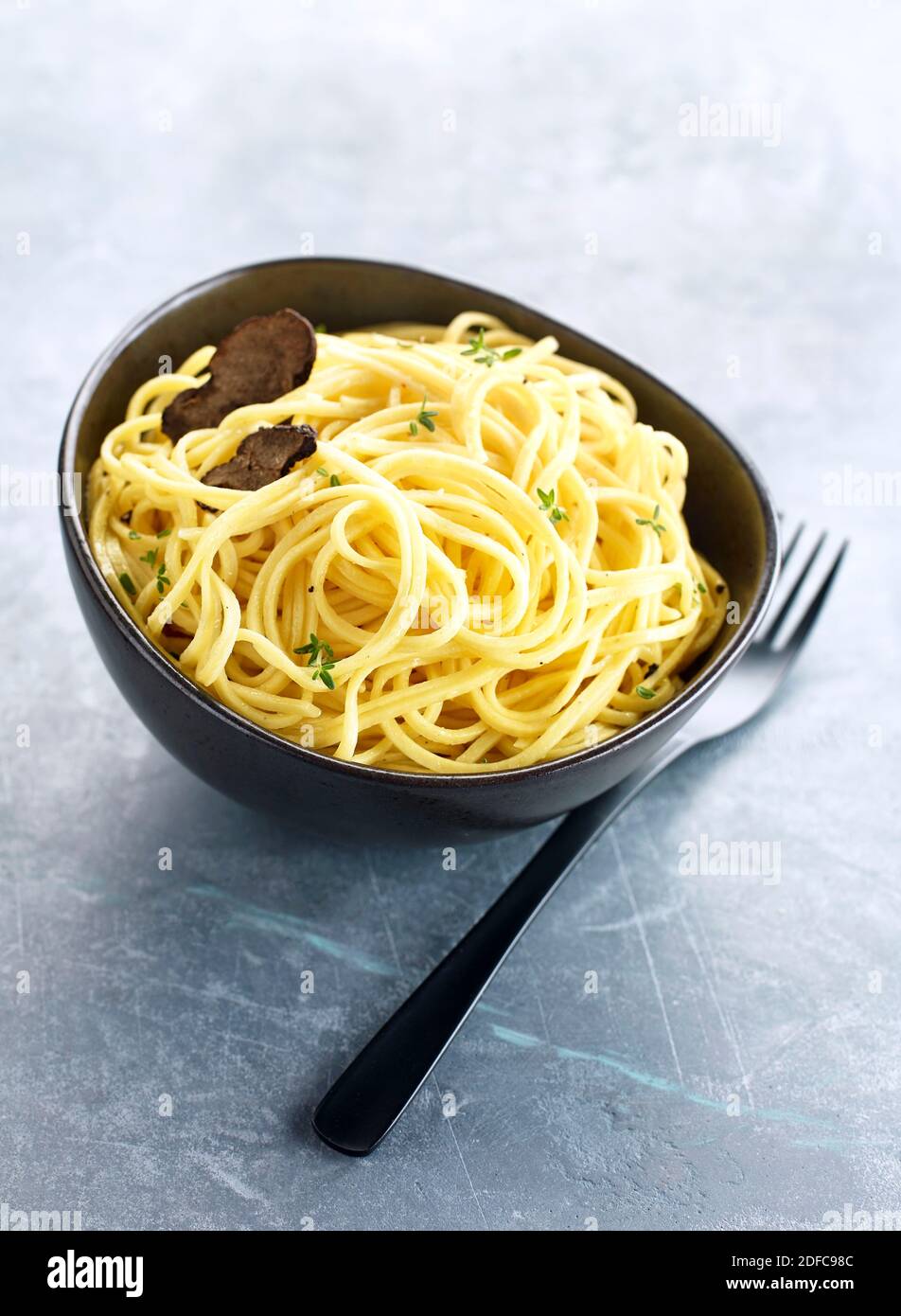 Tagliolini pasta with truffle hi-res stock photography and images - Alamy