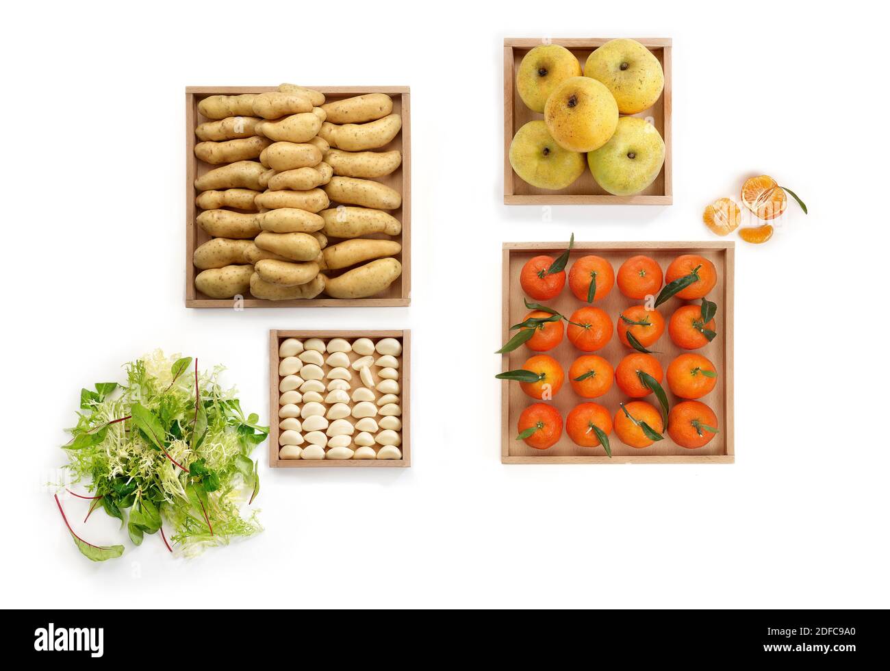Composition of fruits and vegetables Stock Photo - Alamy
