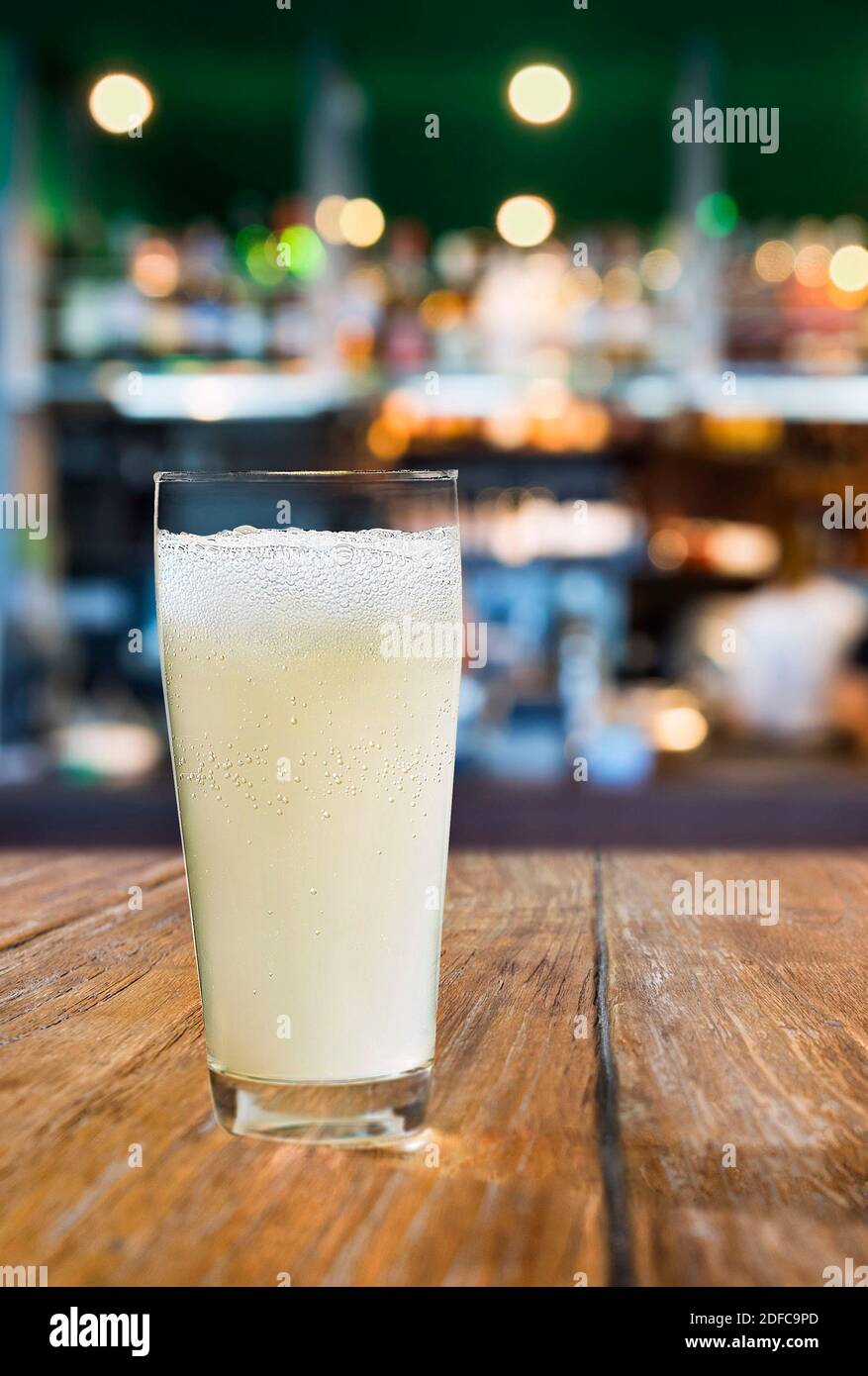 Glass of non-alcoholic abbey beer Stock Photo - Alamy