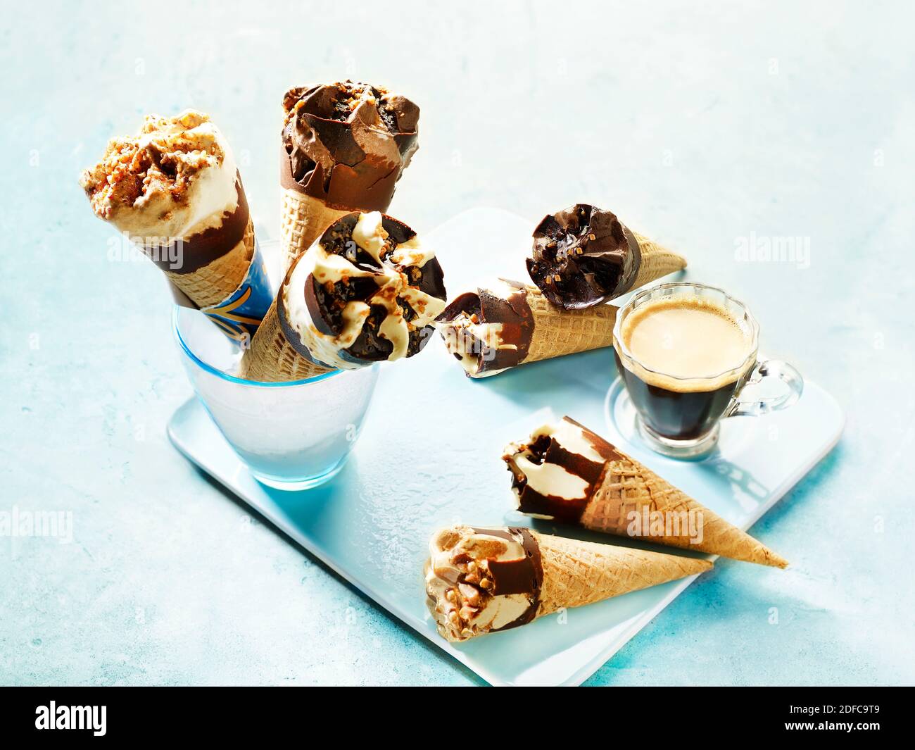 Mini ice cones Stock Photo - Alamy