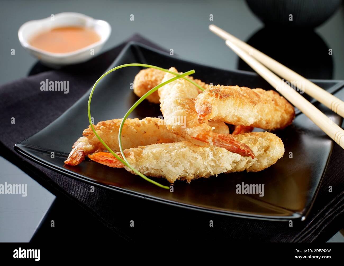 Japanese style prawn fritters Stock Photo - Alamy
