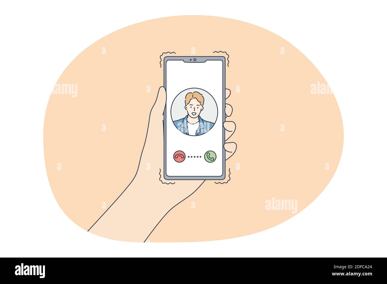 Smart app decline Stock Vector Images - Alamy