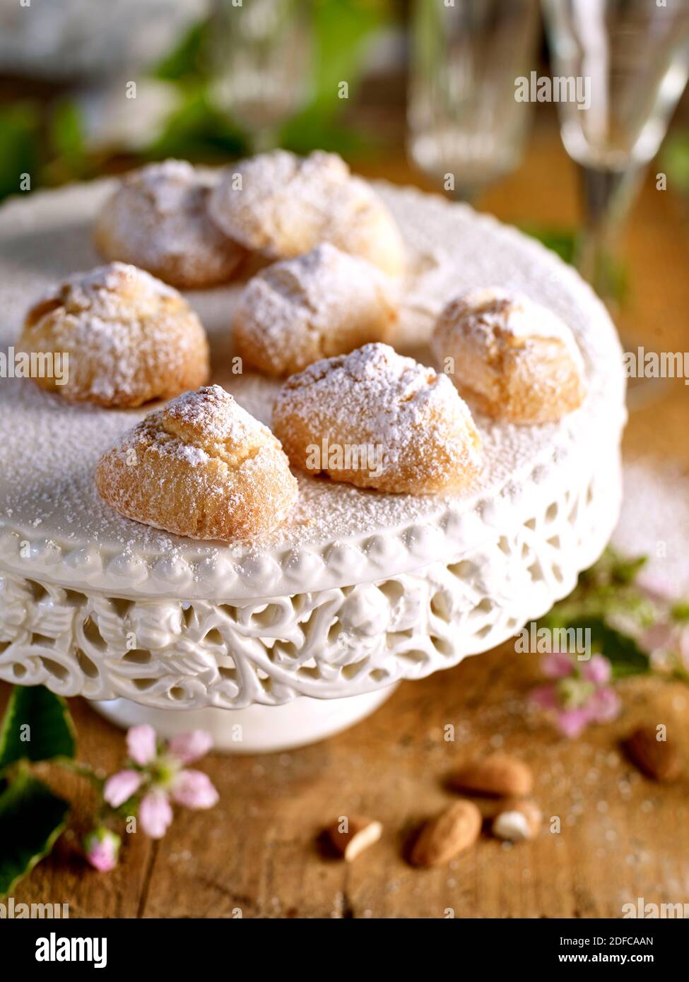 Italian Amaretti Cakes Stock Photo - Alamy