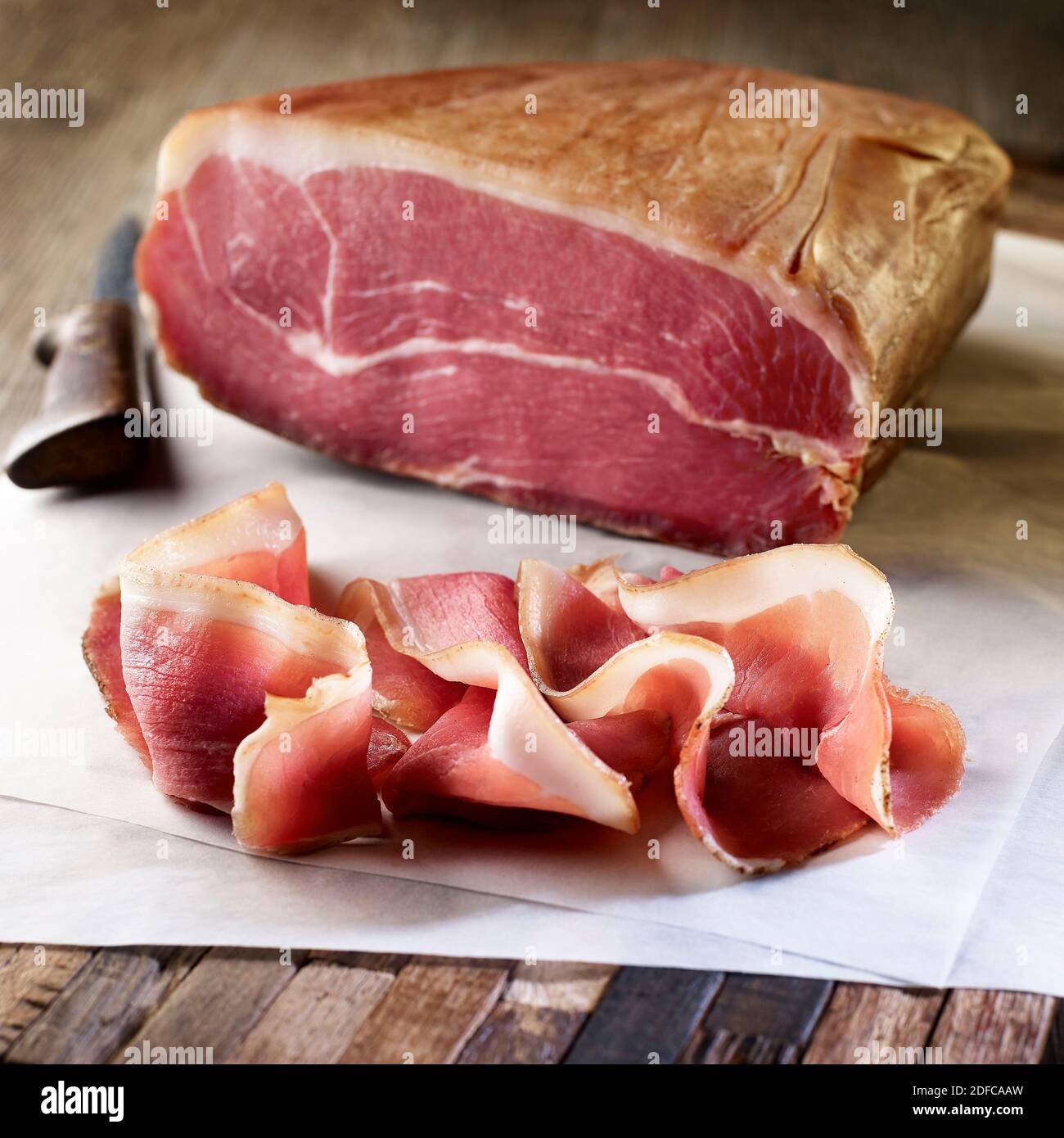 Dried ham from Vend?e Stock Photo - Alamy