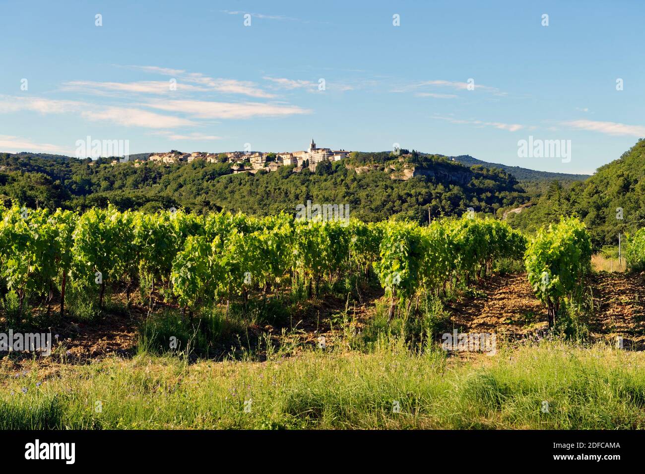 France, Vaucluse, Venasque, labelled Les Plus Stock Photo - Alamy