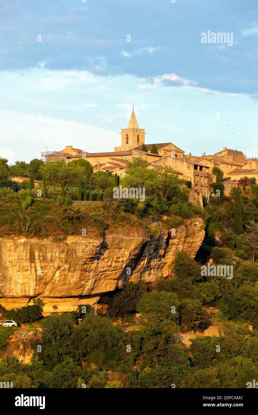 France, Vaucluse, Venasque, labelled Les Plus Stock Photo - Alamy