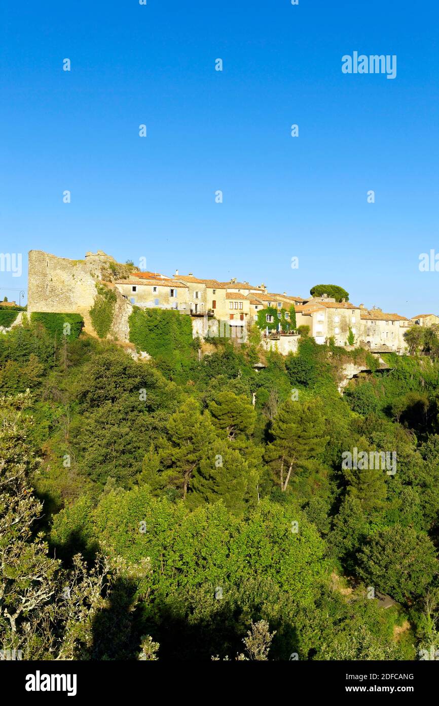 France, Vaucluse, Venasque, labelled Les Plus Stock Photo - Alamy