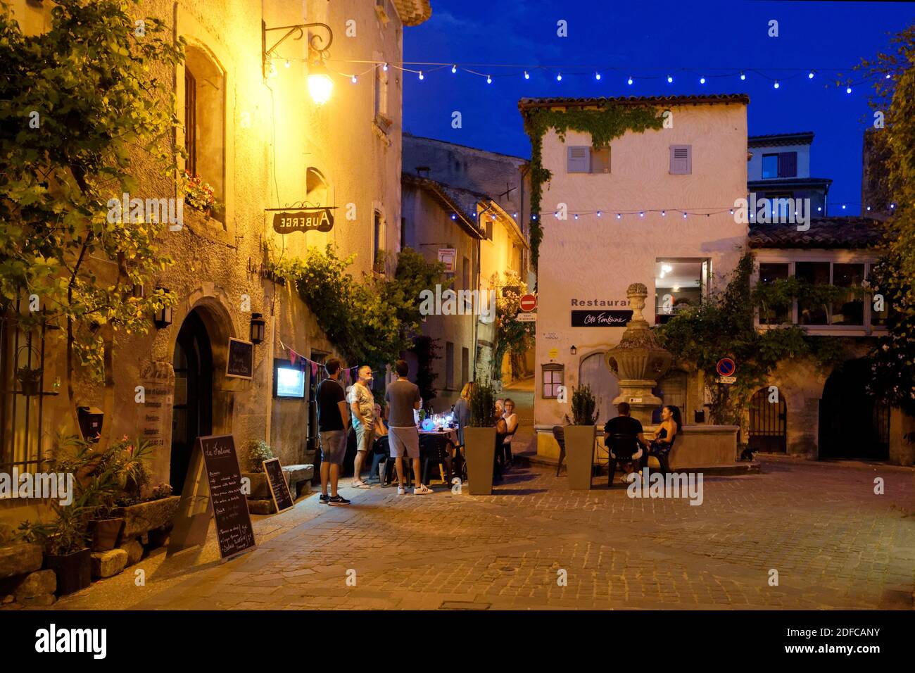 France, Vaucluse, Venasque, labelled Les Plus Beaux Villages de France ...