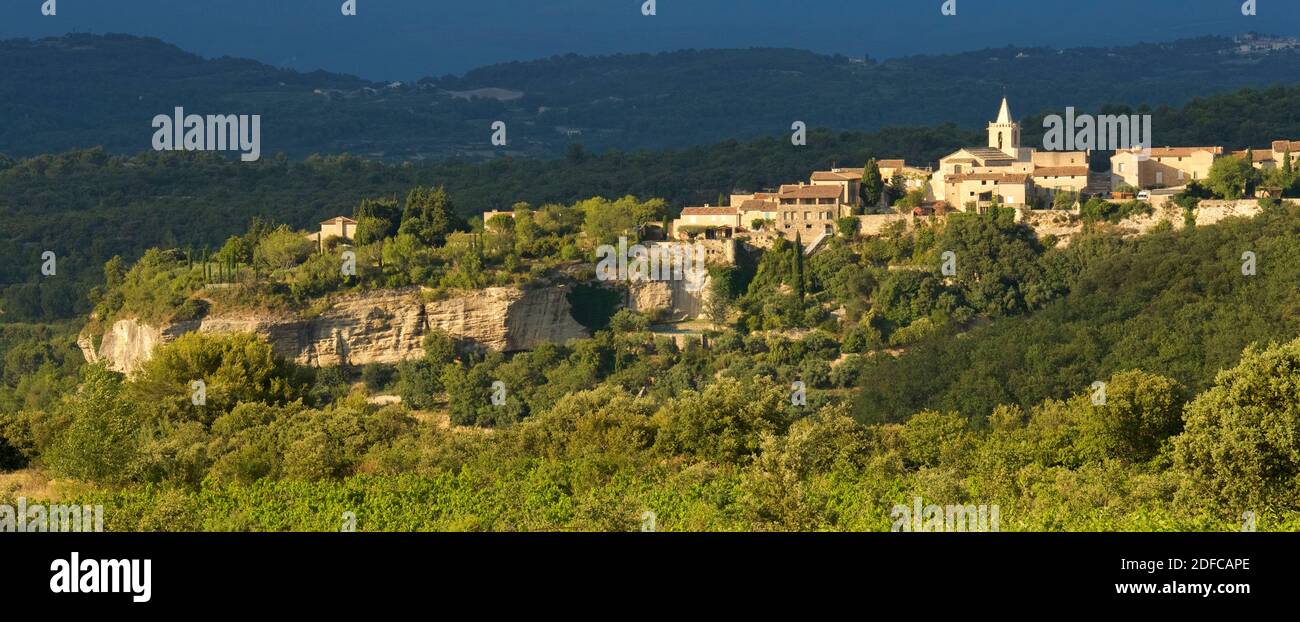 France, Vaucluse, Venasque, labelled Les Plus Stock Photo - Alamy