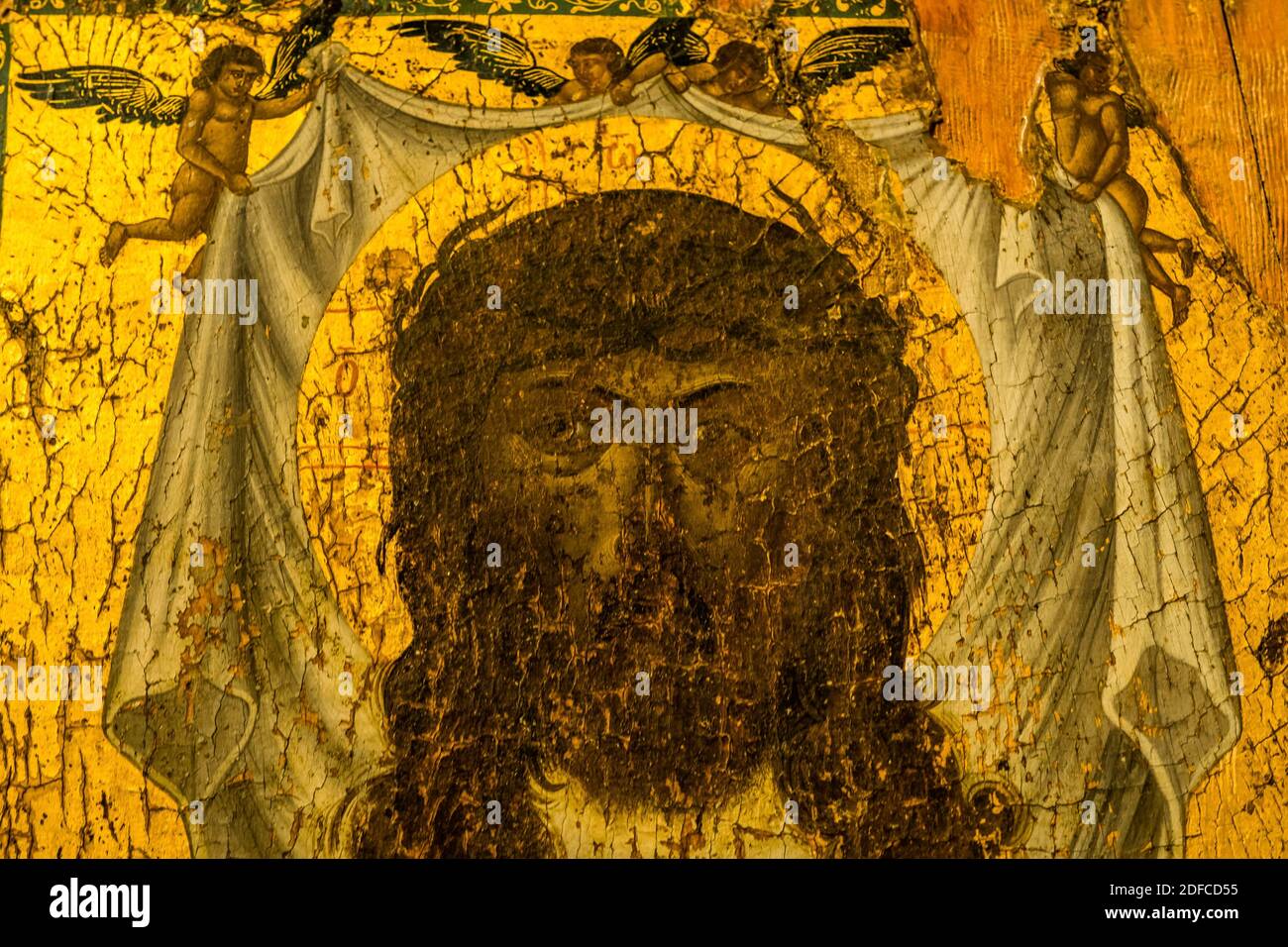 Greece, Crete, Kolimbari, orthodox monastery Gonia Odigitria, Rodopou ...