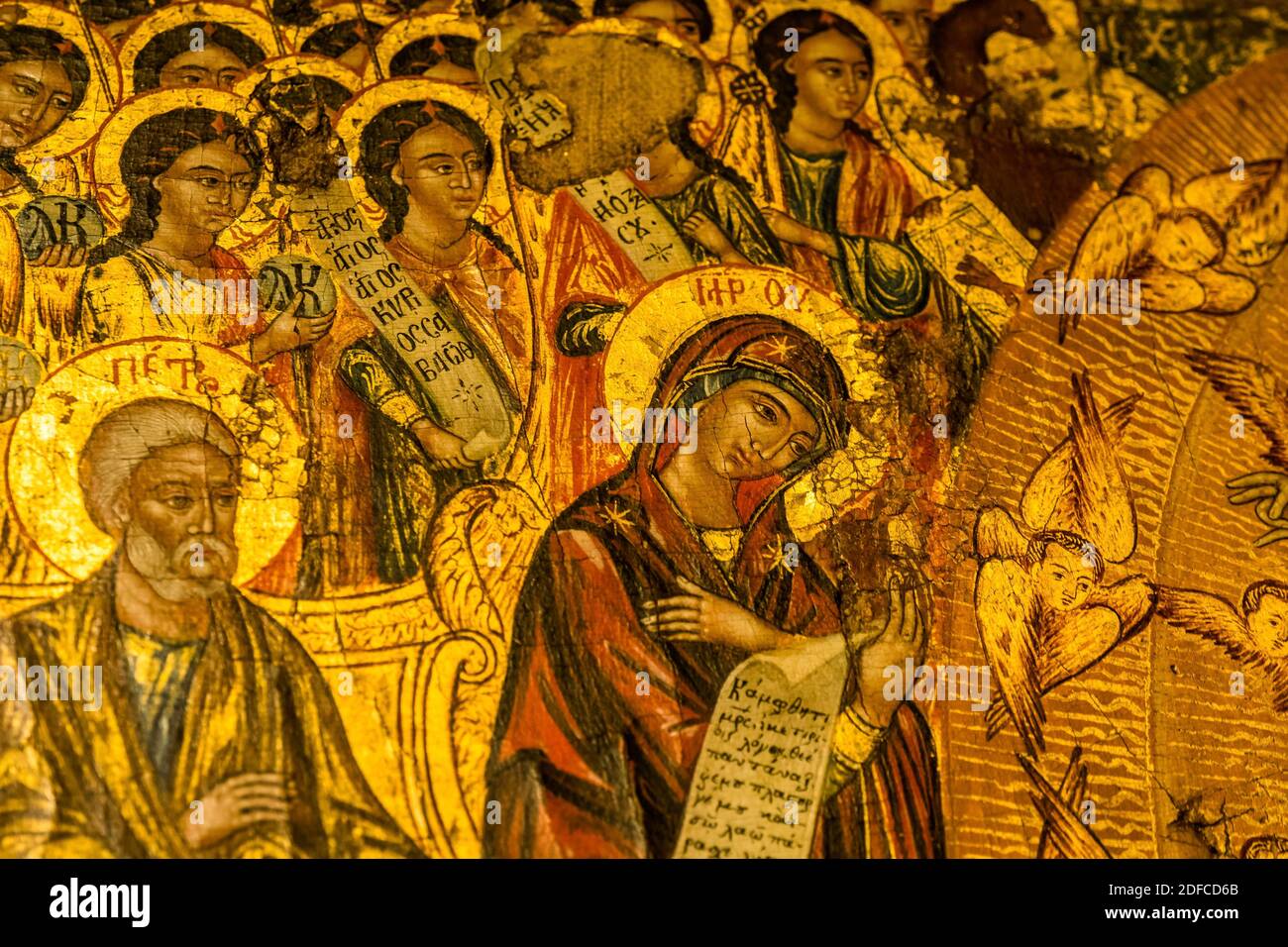 Greece, Crete, Kolimbari, orthodox monastery Gonia Odigitria, Rodopou ...