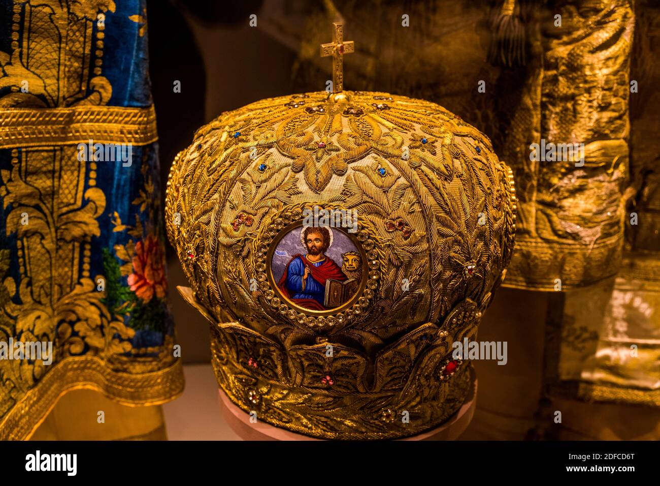 Greece, Crete, Kolimbari, orthodox monastery Gonia Odigitria, Rodopou ...