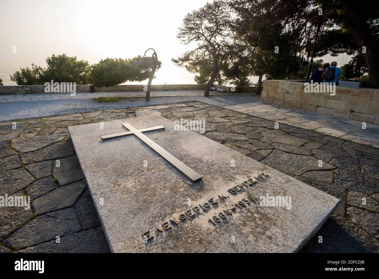 Greece, Crete, Chania, Acroterra, tomb of the Father of the Greek ...