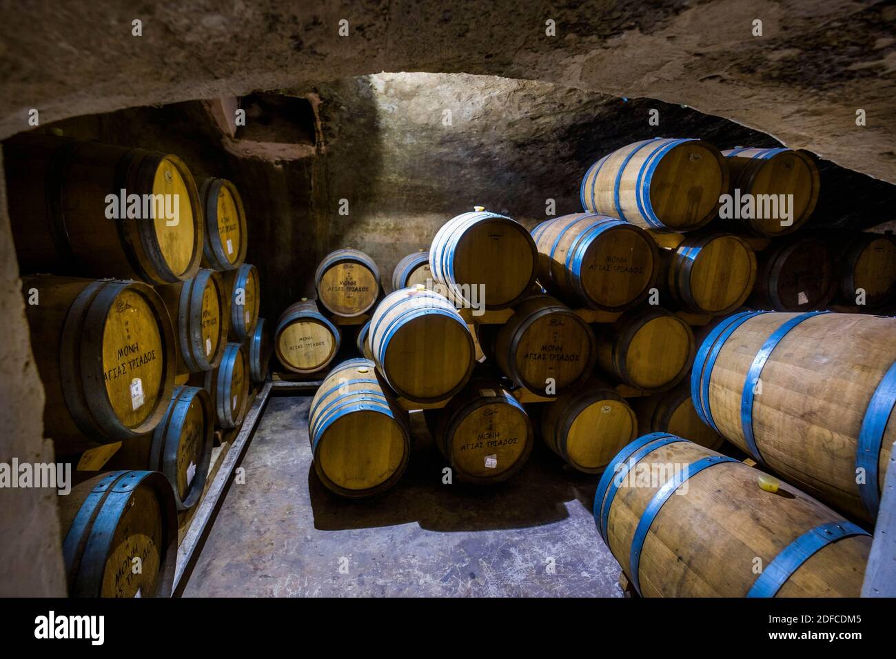Greece, Crete, Chania, Acroterra, Agia Triada orthodox monastery, wine ...