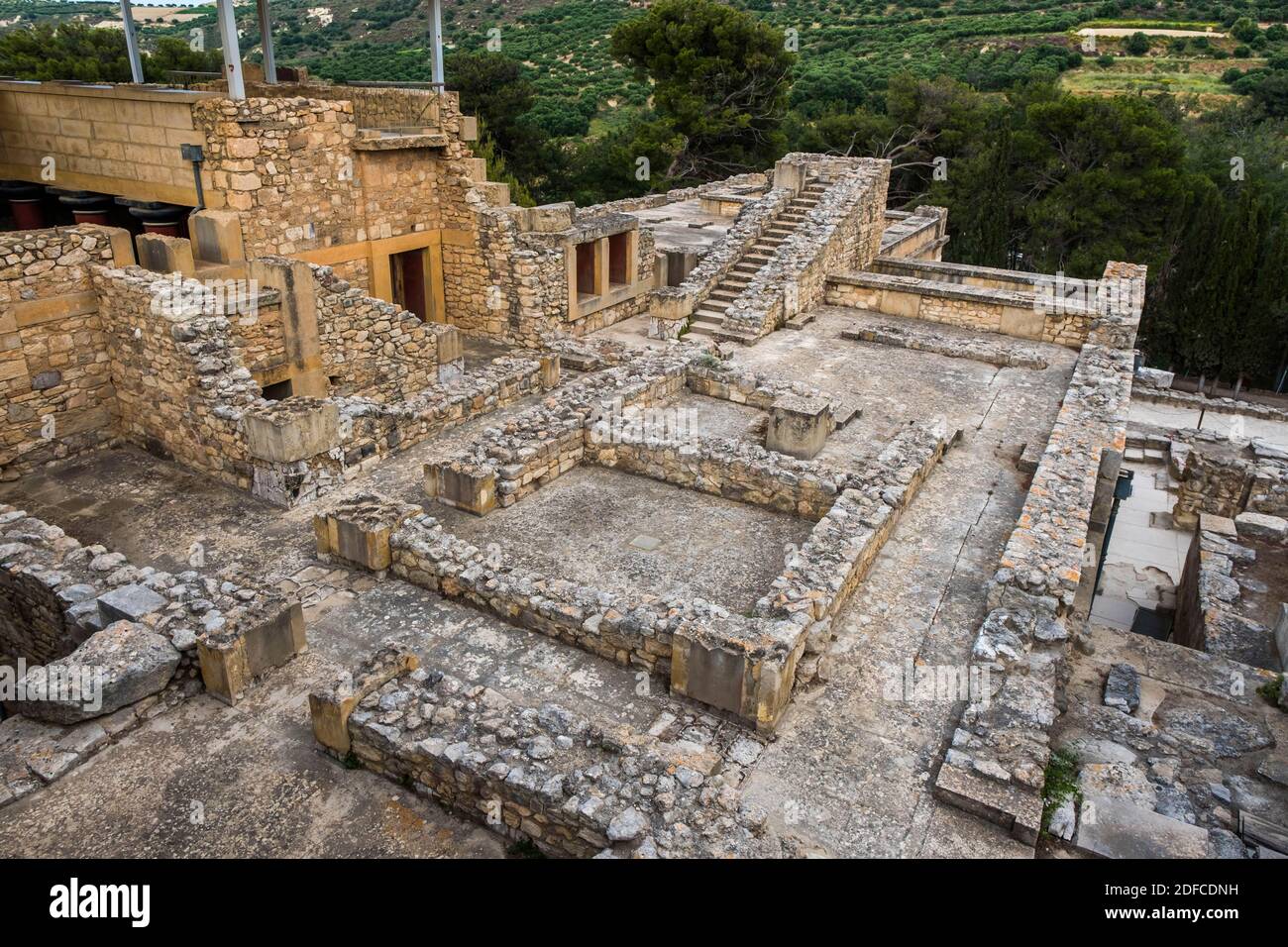 Greece, Crete, Heraklion, archeological site of Cnossos, King Minos ...