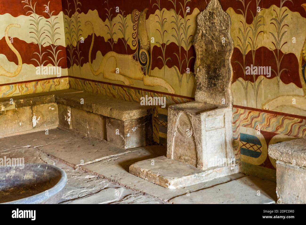 Greece, Crete, Heraklion, archeological site of Cnossos, King Minos ...