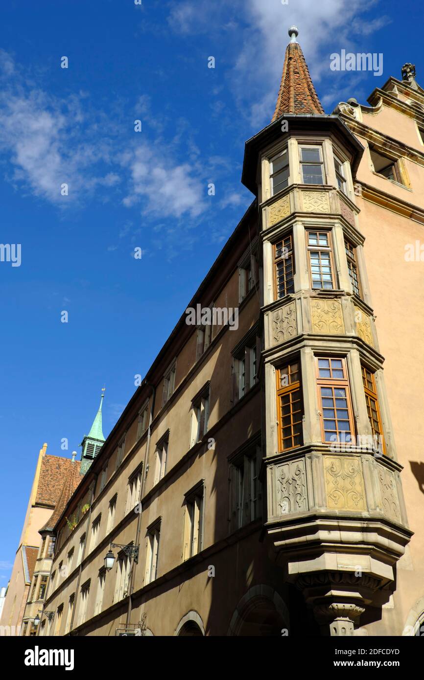 France, Haut Rhin, Colmar, Grand Rue, former Protestant rectory from ...