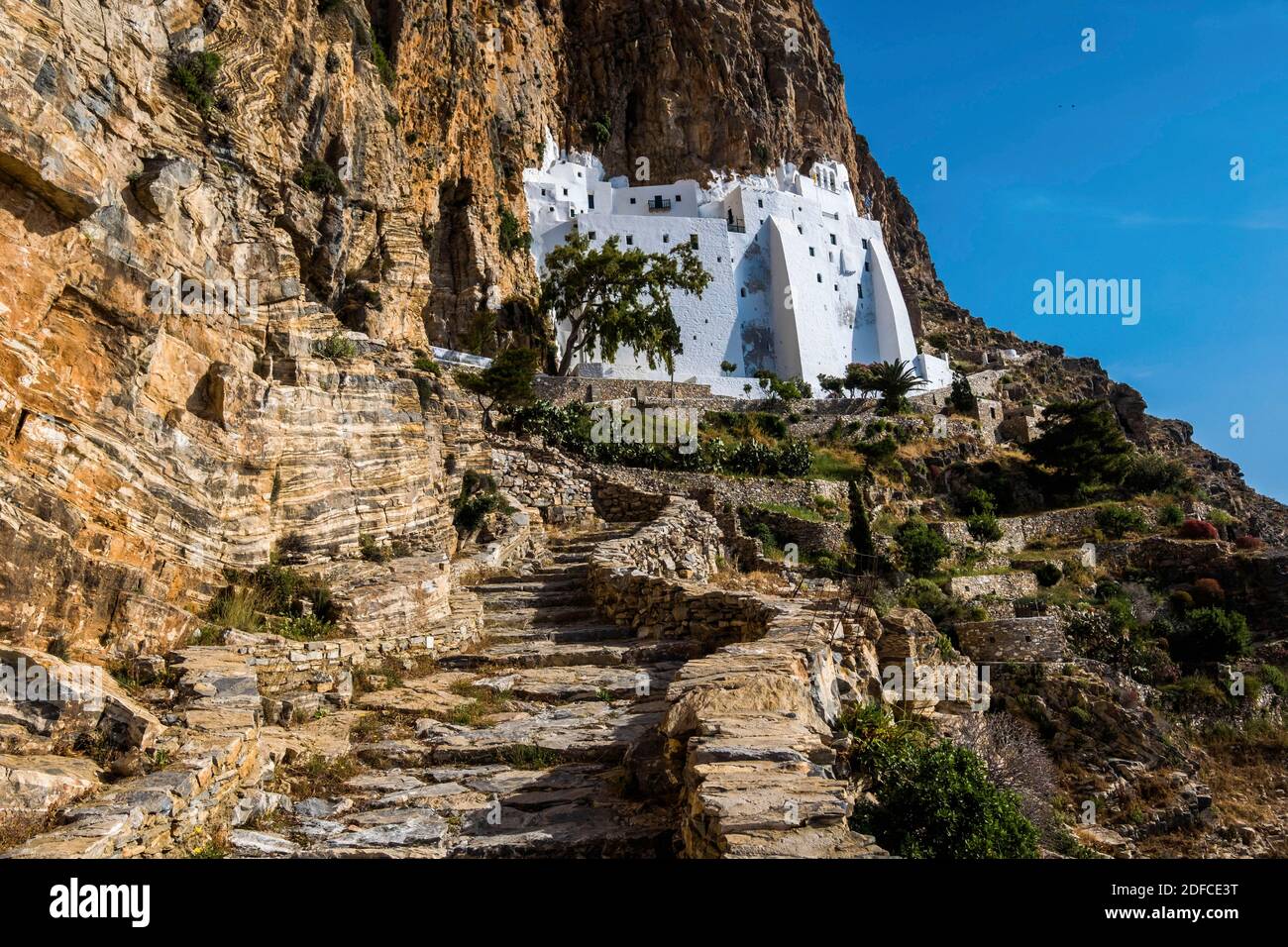Greece, Egean Sea, Eastern Cyclades archipelago, Amorgos island ...
