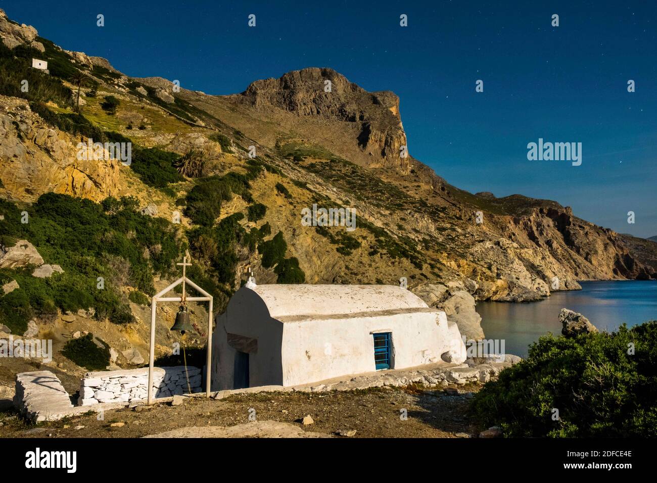 Greece, Egean Sea, Eastern Cyclades archipelago, Amorgos island, Aghia ...