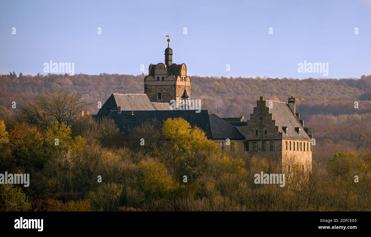 a romantic castle in allstedt saxony anhalt germany Stock Photo - Alamy
