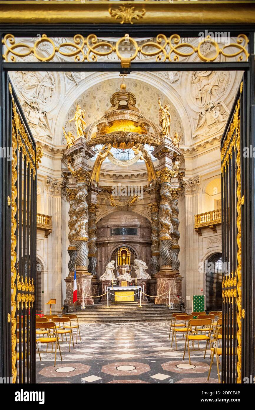 France, Paris, church of Val de Grace, catholic, Baroque style (1667 ...