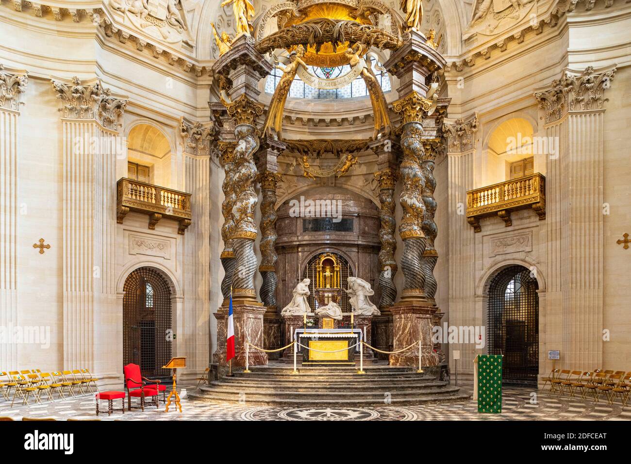 France, Paris, church of Val de Grace, catholic, Baroque style (1667 ...