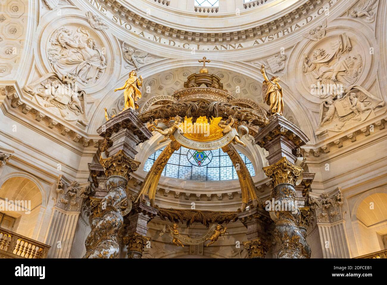 France, Paris, church of Val de Grace, catholic, Baroque style (1667 ...