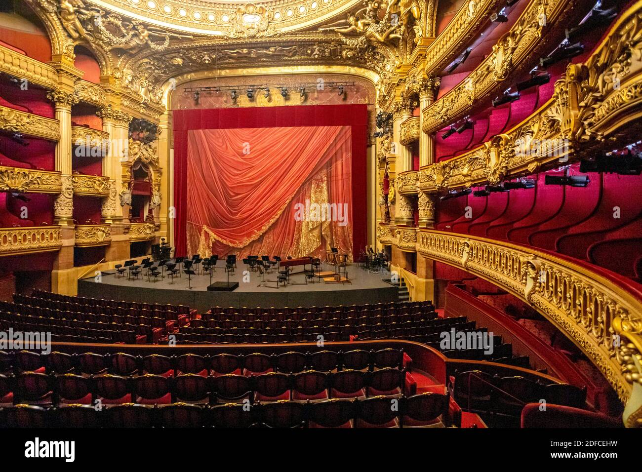 France, Paris, Opera Garnier (1875) designed by architect Charles ...