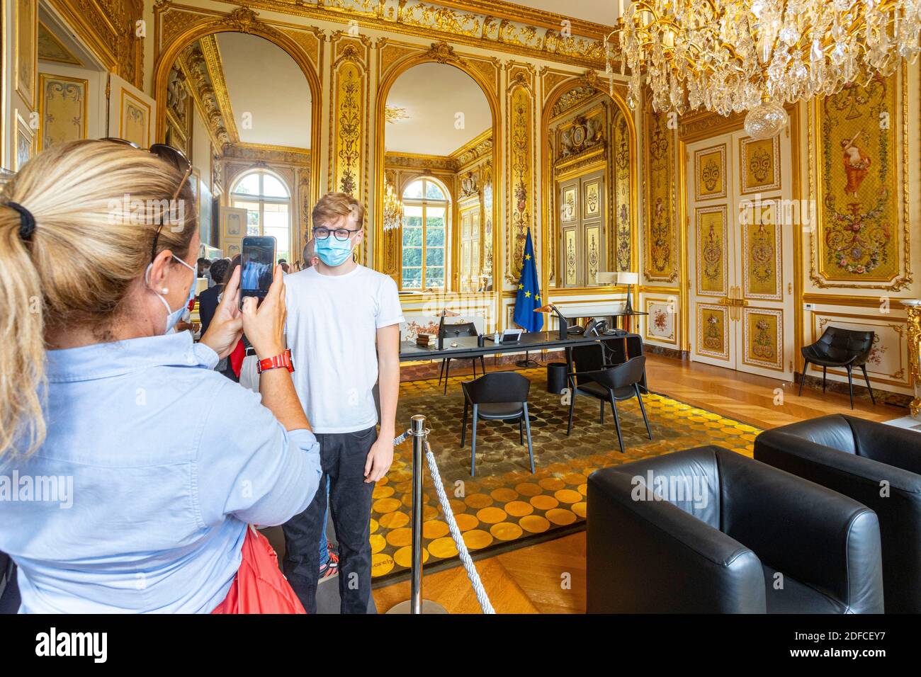France, Paris, Elysee Palace, Heritage Day, office of the President of ...