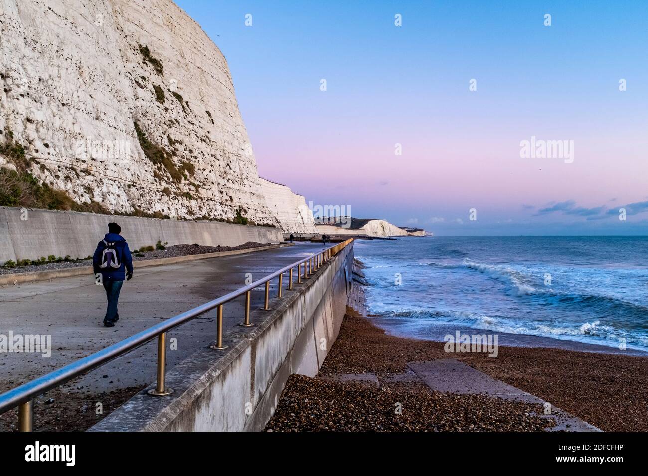 The Undercliff Walk At Rottingdean near Brighton, East Sussex, UK Stock ...