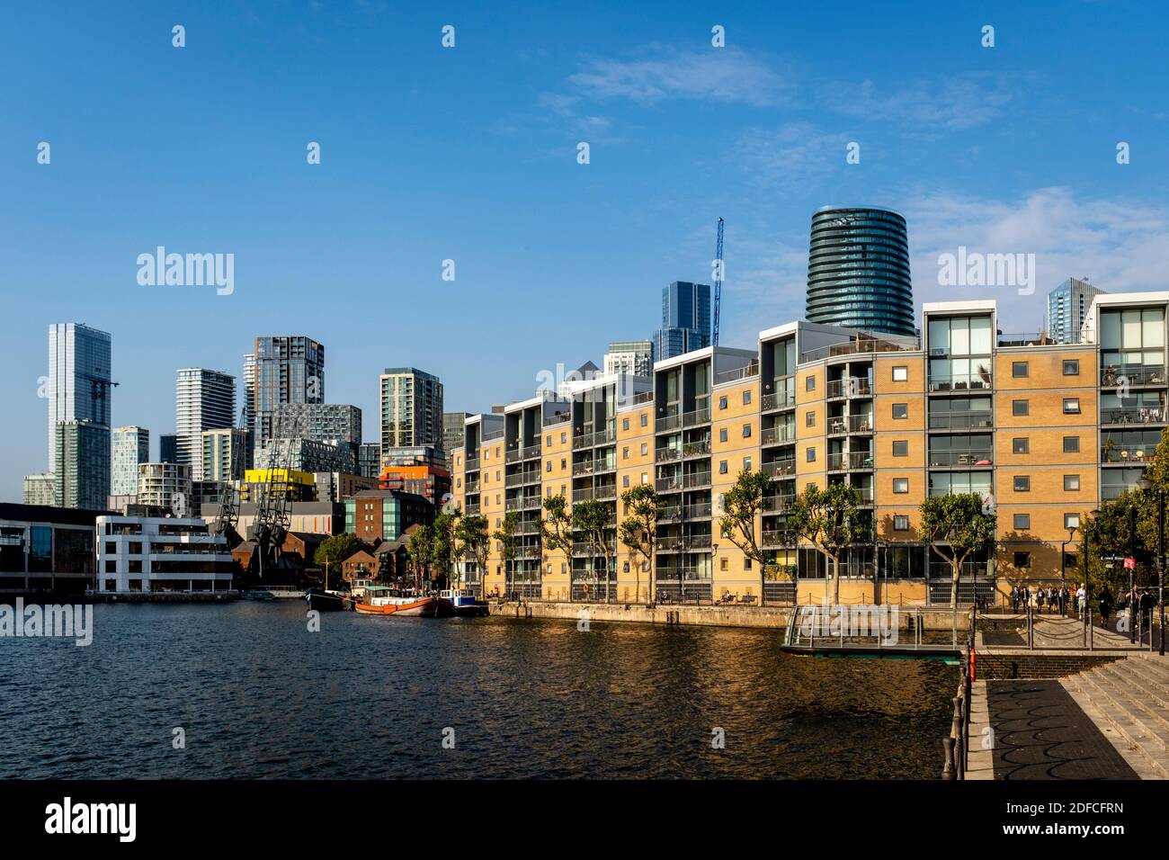 The Millwall Outer Dock, Isle Of Dogs, London, UK Stock Photo - Alamy