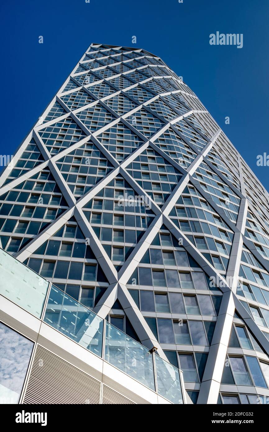 The Newfoundland Residential Building, Canary Wharf, London, UK Stock ...