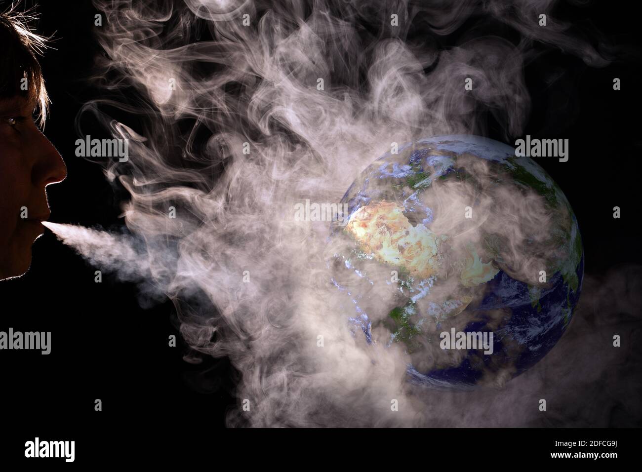 BREATHLESS, THE EARTH ASPHYXIATED BY CARBON GAS EMISSIONS AND AIR ...