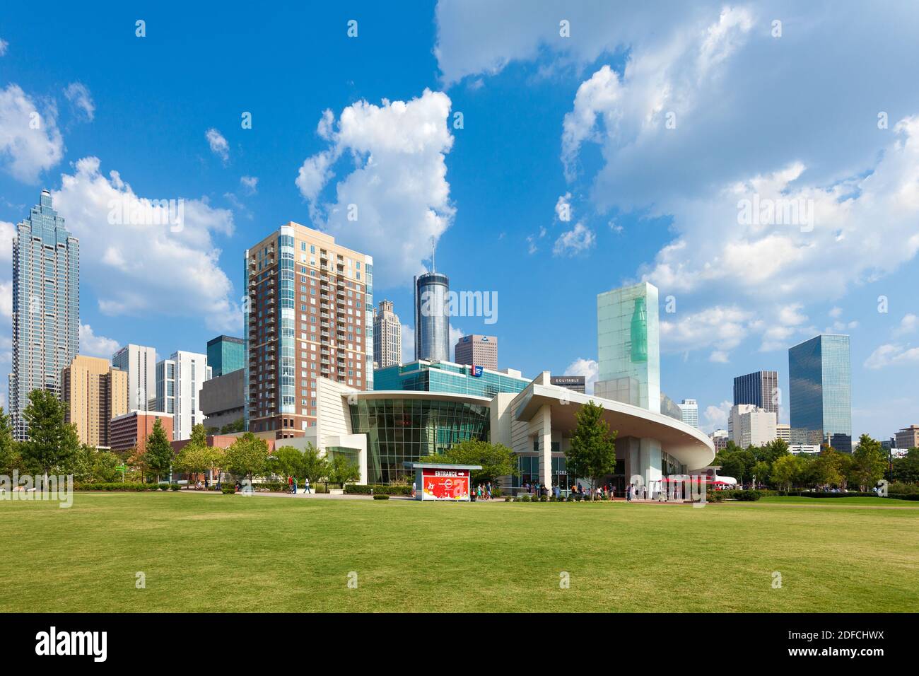 Atlanta, Georgia, United States - World of Coca Cola and skyline of ...