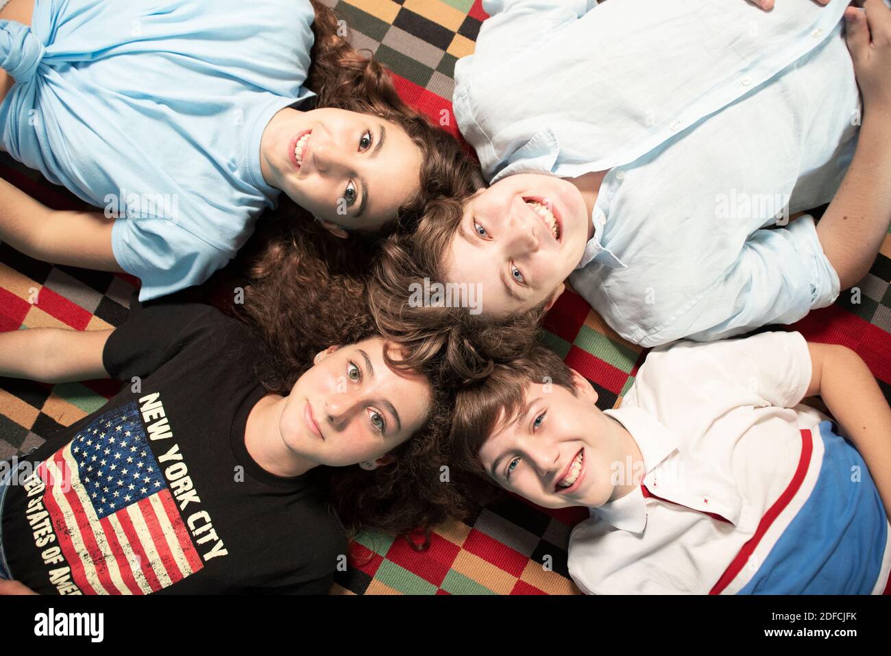 Young friends teenagers taking photo making happy faces Youth ...