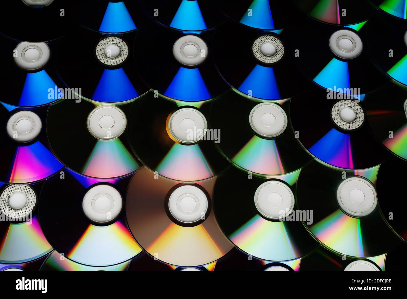 Compact CD discs collection. Background from a set of disks Stock Photo ...