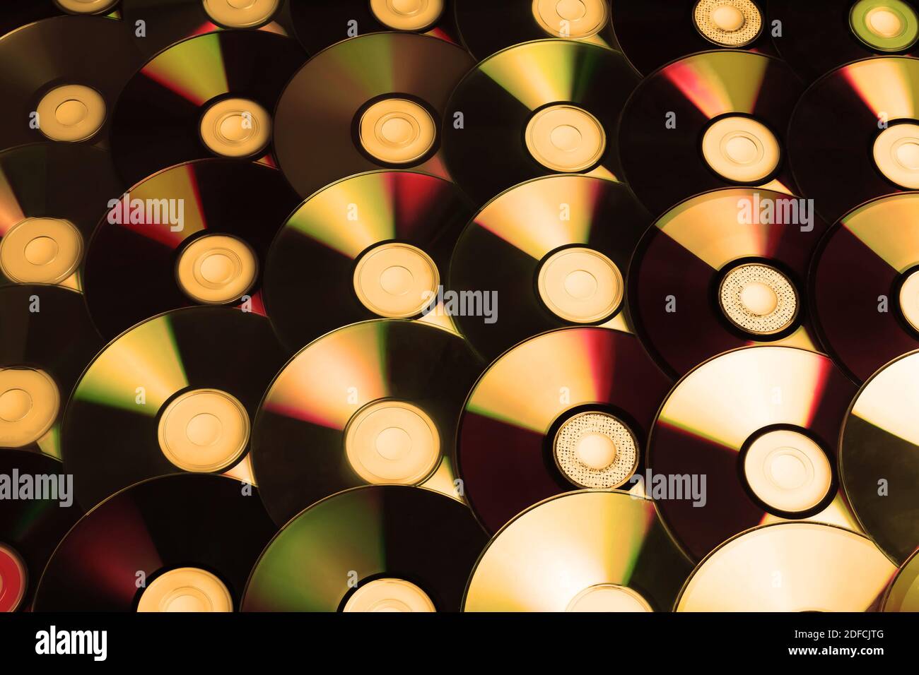 Compact CD discs collection. Background from a set of disks Stock Photo ...