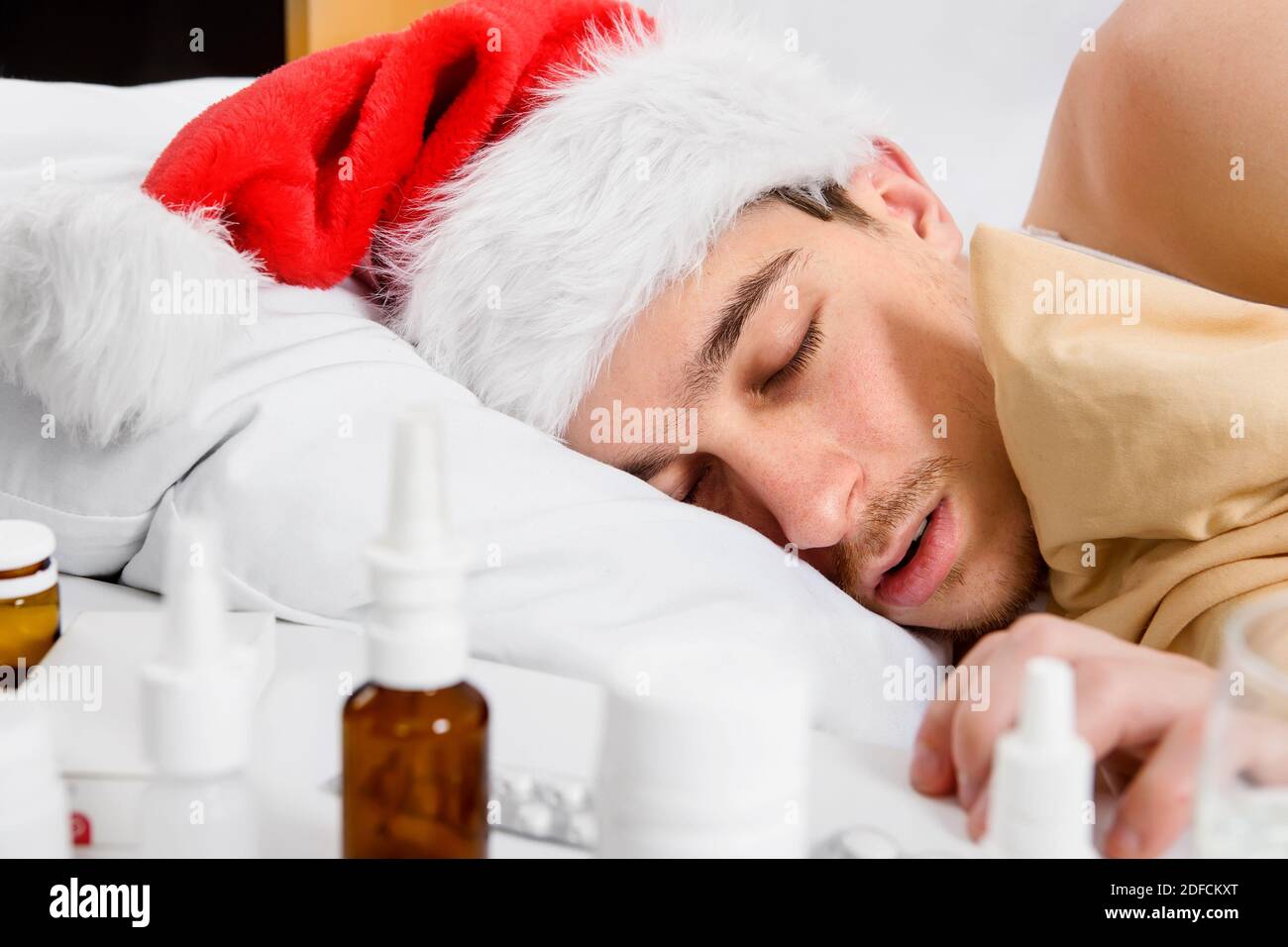 Sick santa hi-res stock photography and images - Alamy