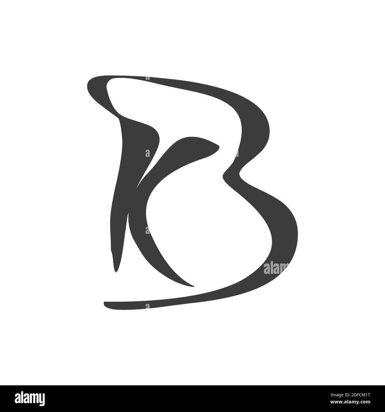 Initial letter bk logo or kb logo vector design template Stock Vector ...