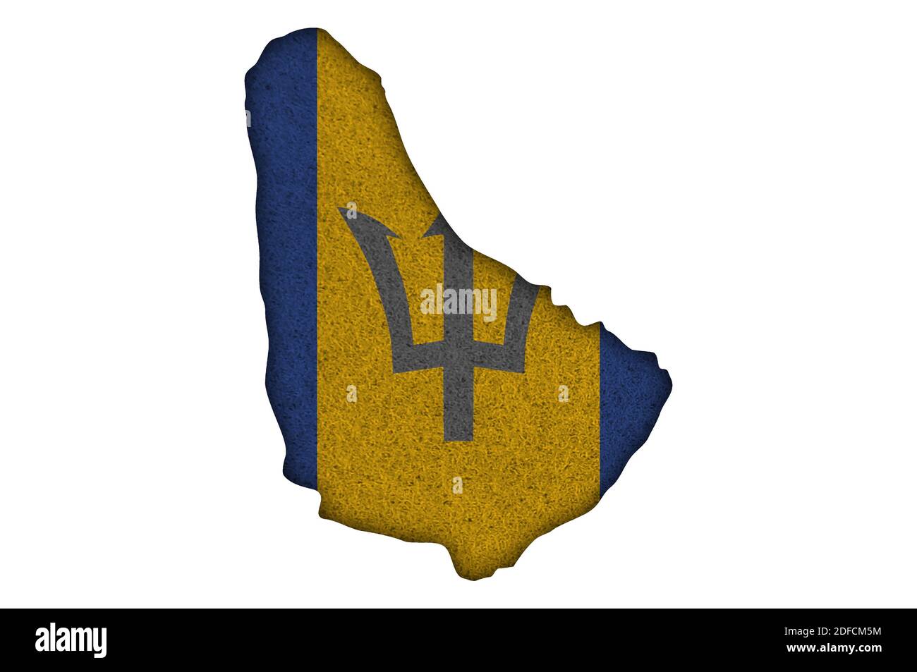 Barbados outline map on Cut Out Stock Images & Pictures - Alamy