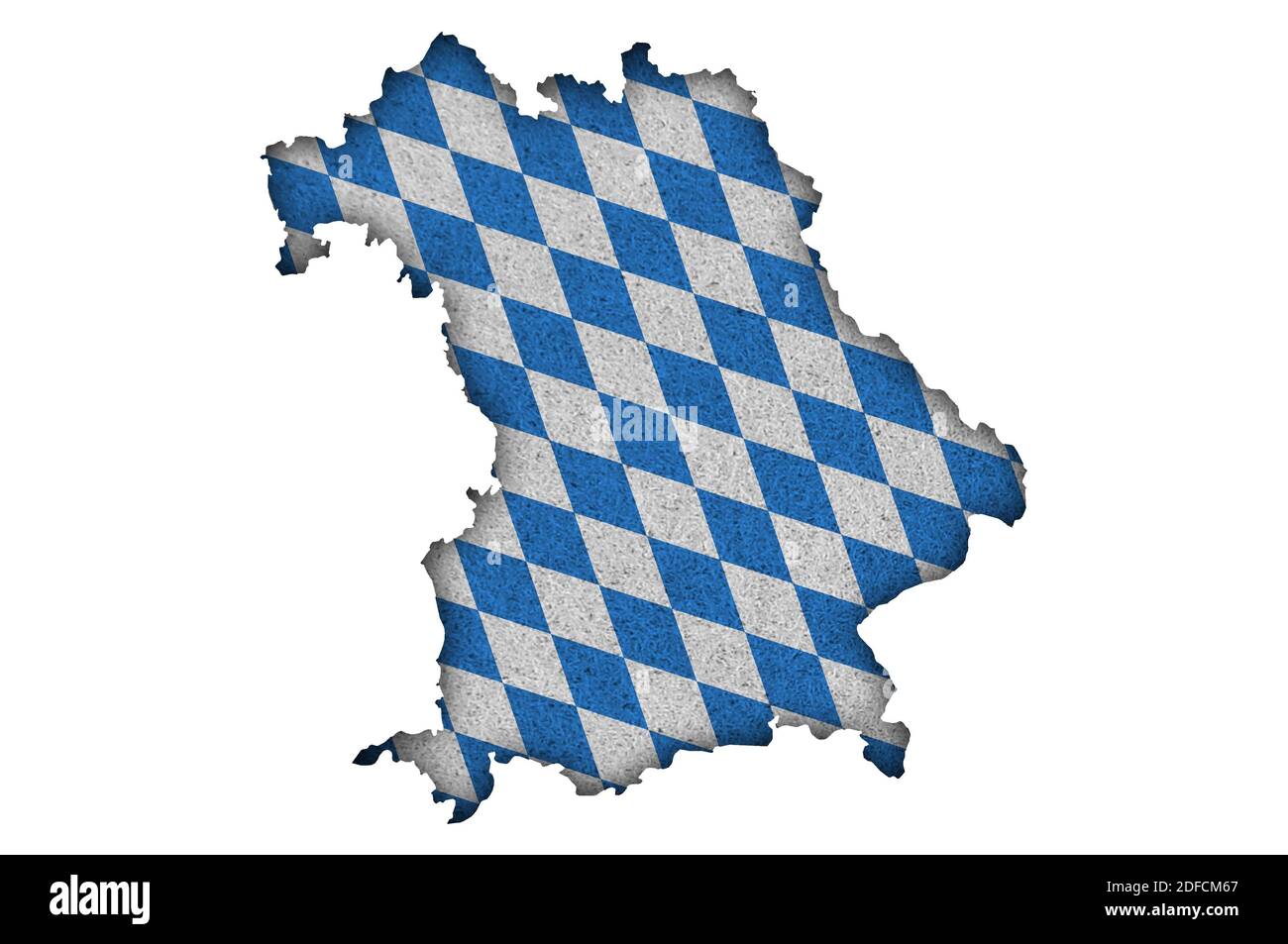 Map and flag of Bavaria on felt Stock Photo - Alamy